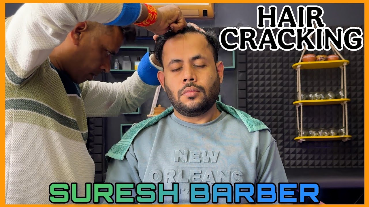 Hair Cracking Head Massage | Neck Knuckles and Ear cracking adjustments ...