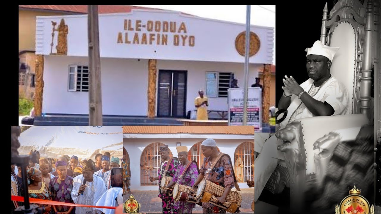 ILE OODUA BUILT INSIDE ALAAFIN OYO PALACE OFFICIALLY COMMISSIONED - YouTube