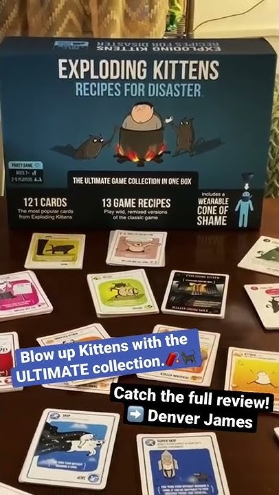 Recipes For Disaster! A massive Exploding Kittens collection. - YouTube
