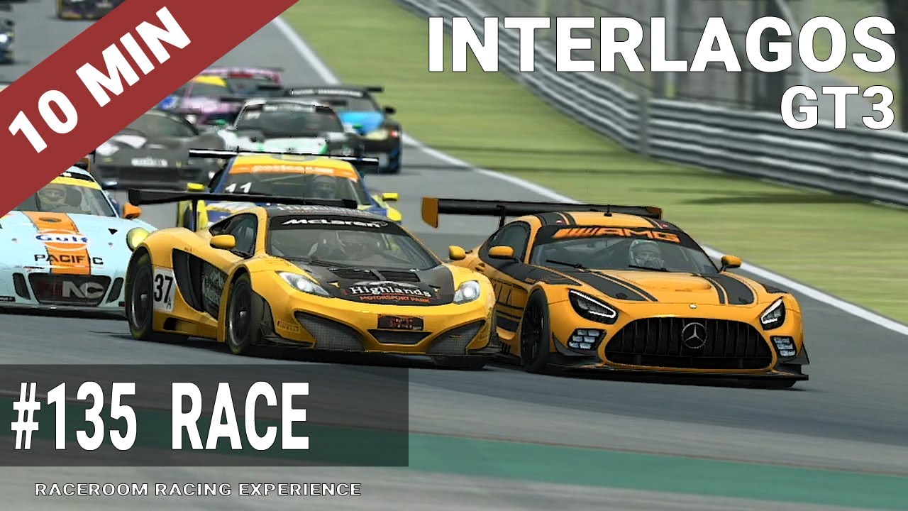 #135 RaceRoom Racing Experience - Interlagos - 10 Min Race - GT3 - YouTube