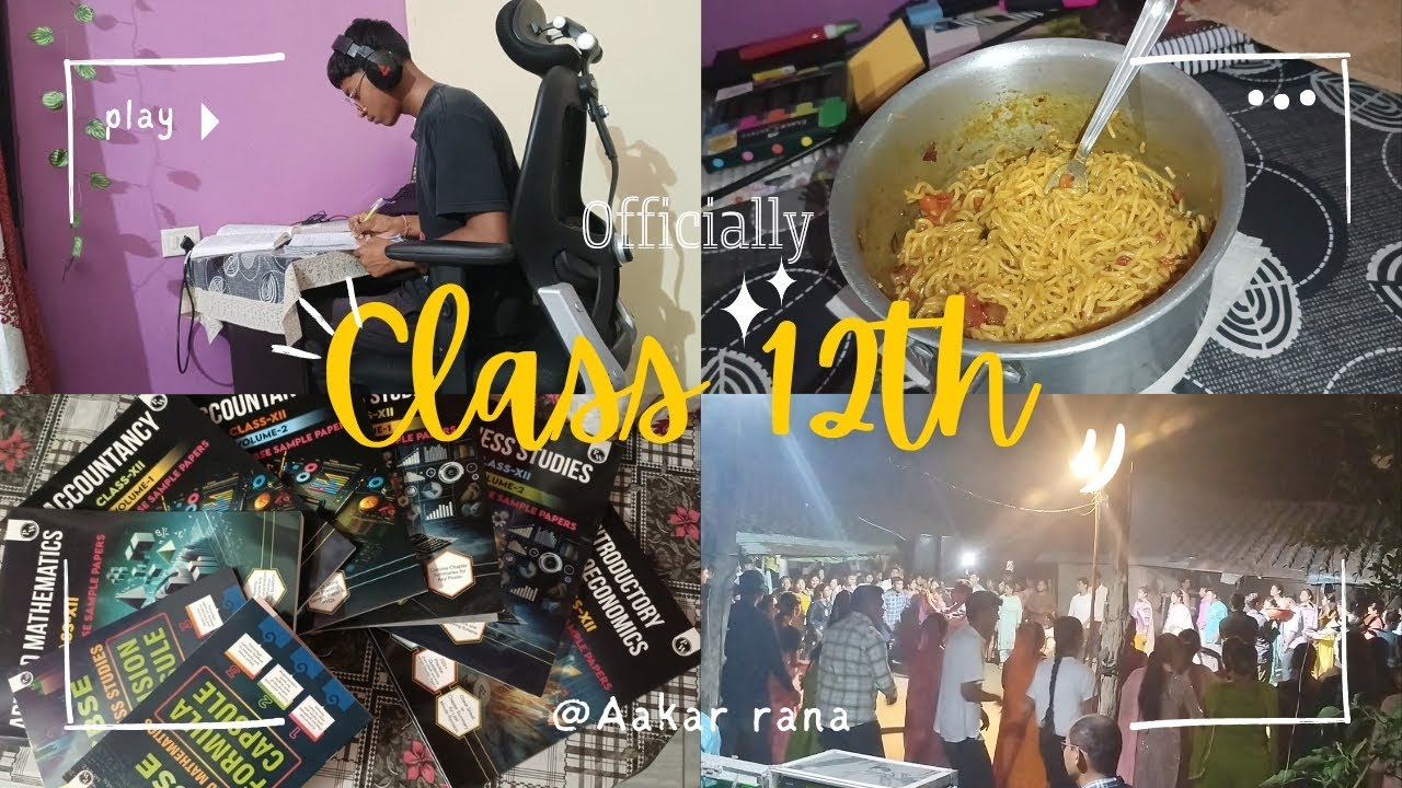 Officially class 12th started 🤌🏽... // Productive vlog as a class 12th ...
