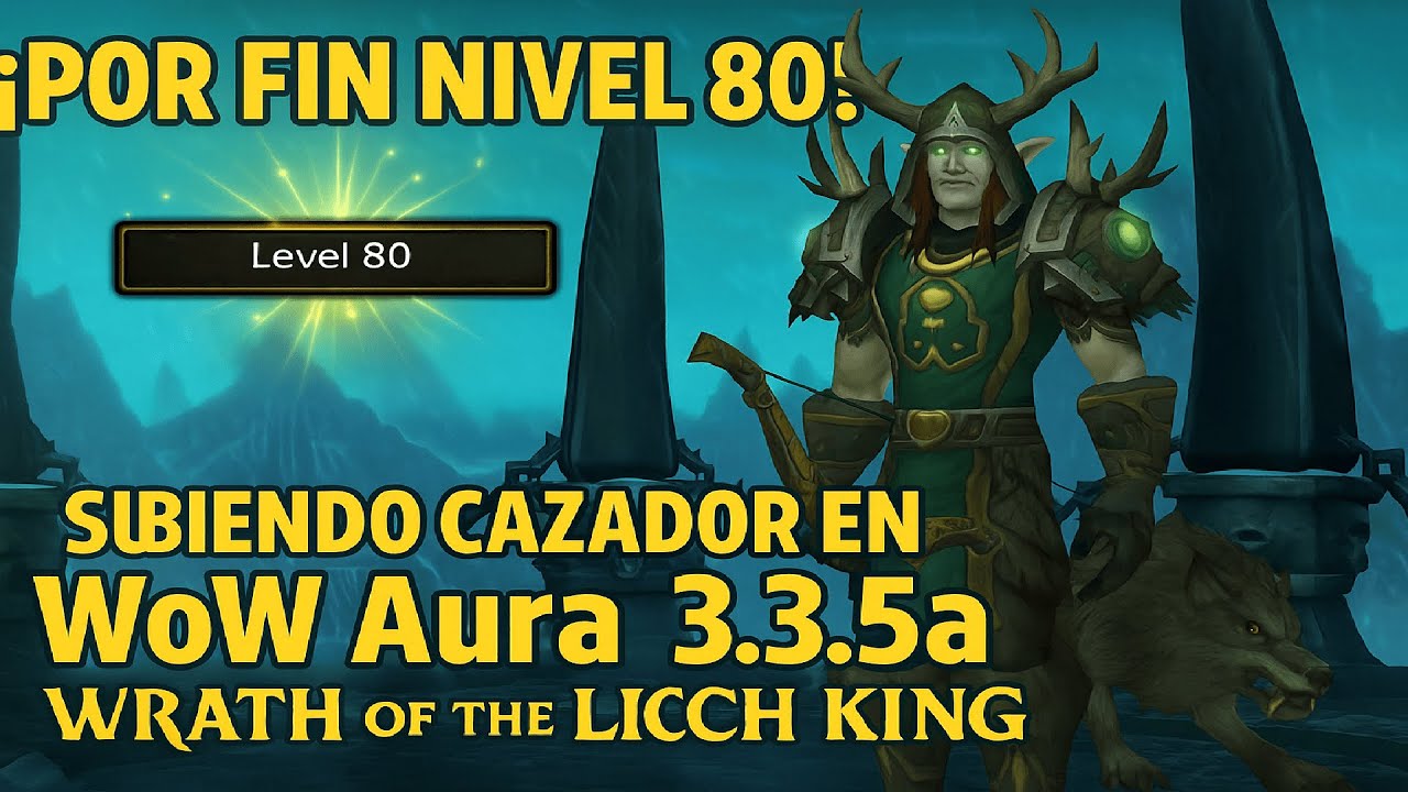 🏹 ¡POR FIN NIVEL 80! Subiendo Cazador en WoW Aura 3.3.5a | Wrath of the ...