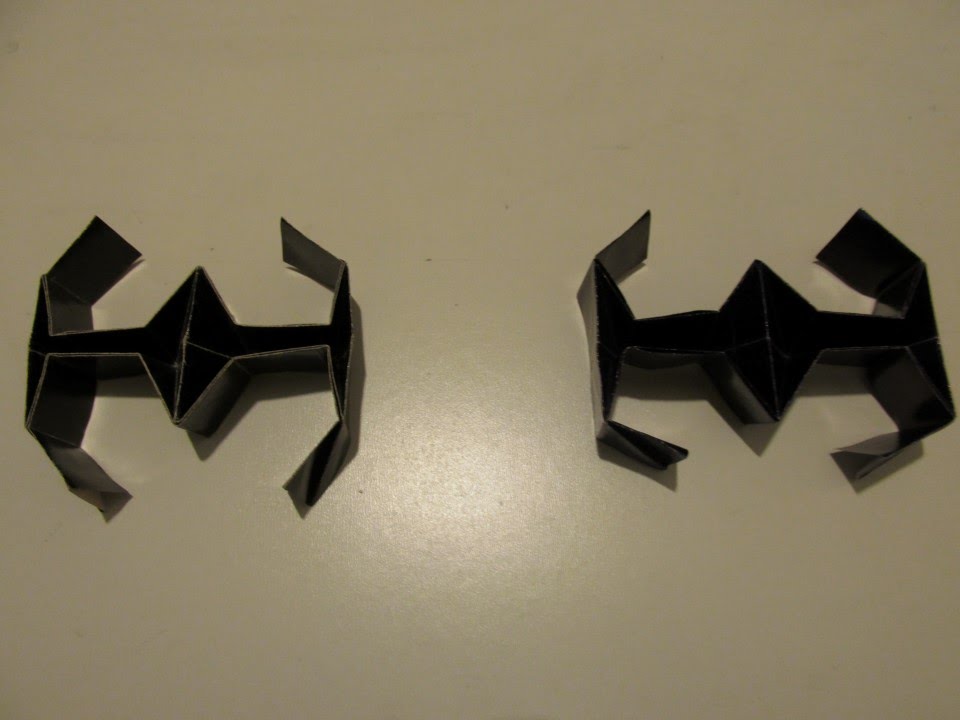 ORIGAMI - Tie Fighter - Guerra nas Estrelas - STAR WARS - YouTube
