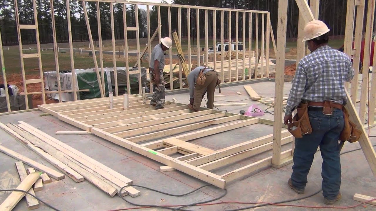 Watch A House Being Framed - Charlotte NC - YouTube
