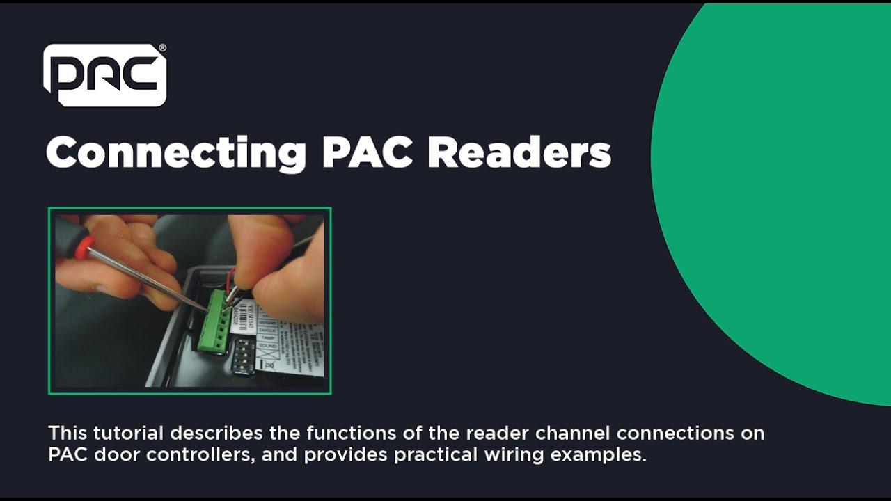 Connecting PAC Readers - YouTube