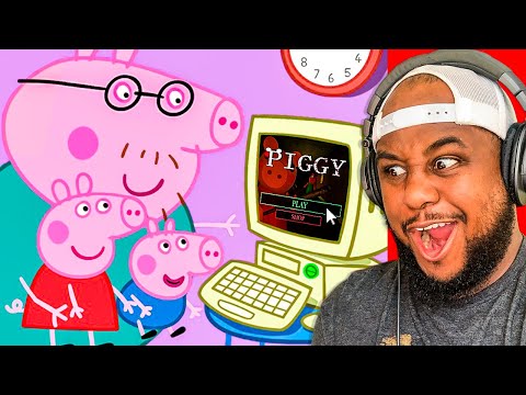 Peppa Pig plays PIGGY! (Part 1 & 2)