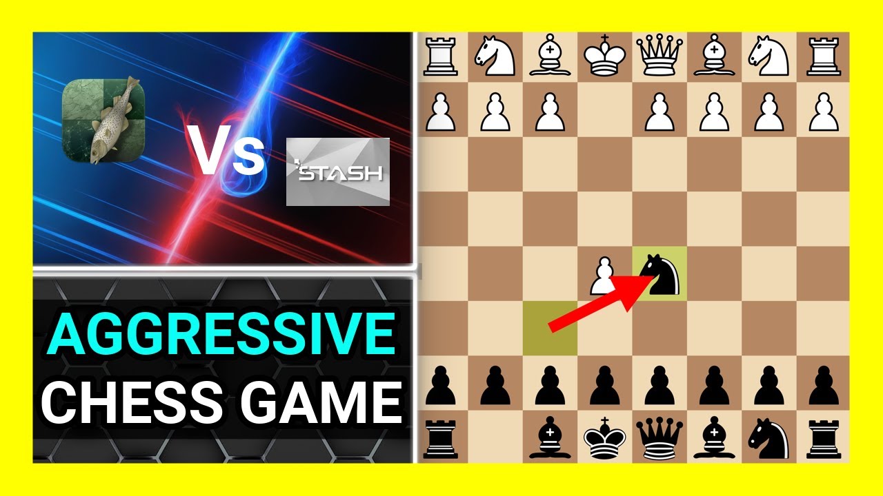 Aggressive Chess Engine Game, Stockfish 17 vs Stash 34.0, Watch and ...