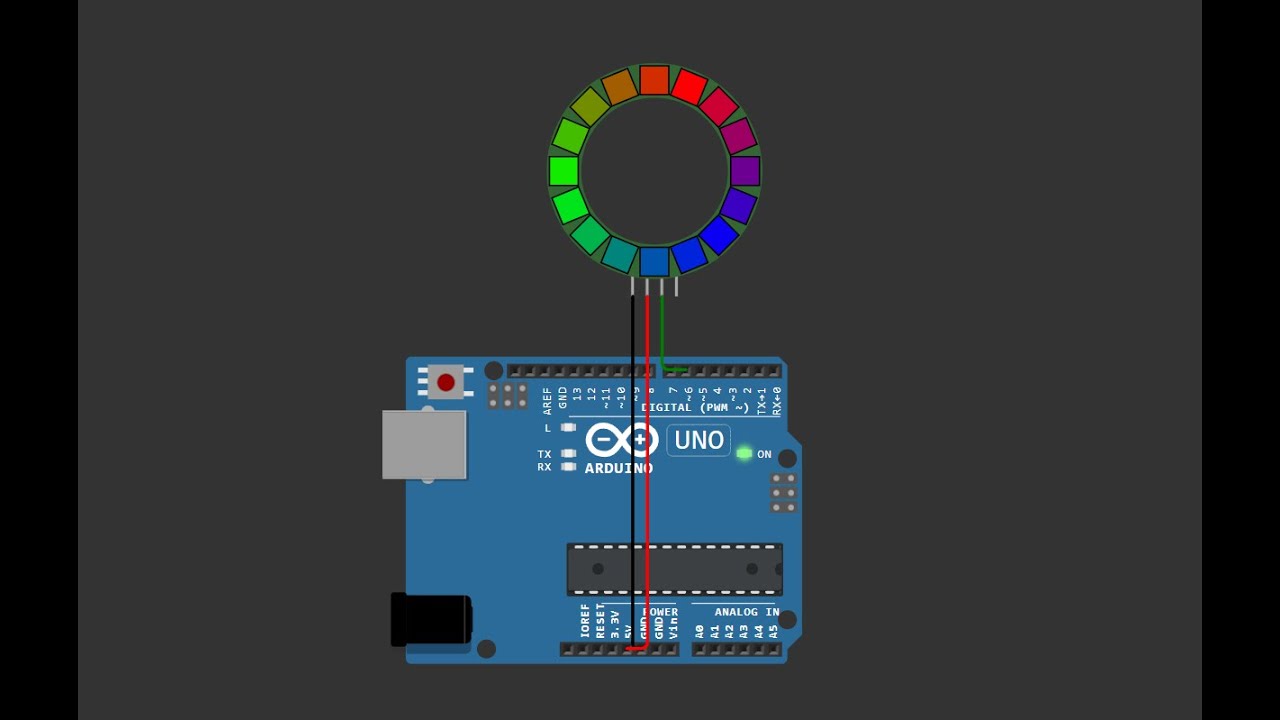 Arduino Circuits: NeoPixel ring #11 - YouTube
