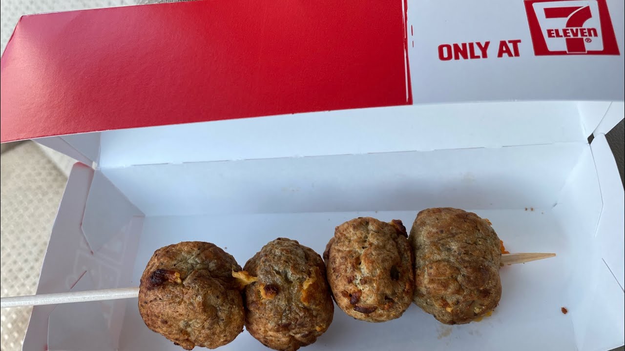 7-Eleven Cheesy Meatballs Review - YouTube