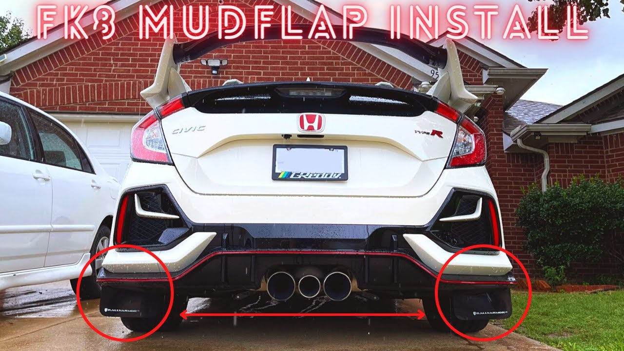 KEEP YOUR TYPE R CLEAN With Rally Armor MudFlaps Into The Type R - YouTube