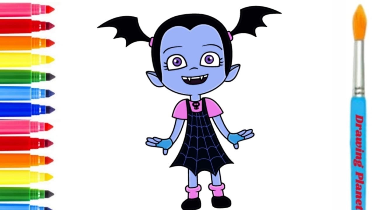 How to Draw Bampirina ||Vampirina Drawings ||Easy Drawing For Kids and ...