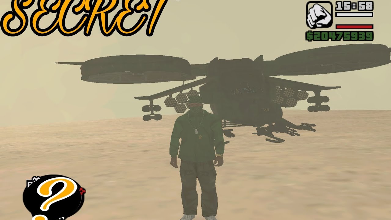 SECRET scorpion helicopter on GTA SAN andreas - YouTube