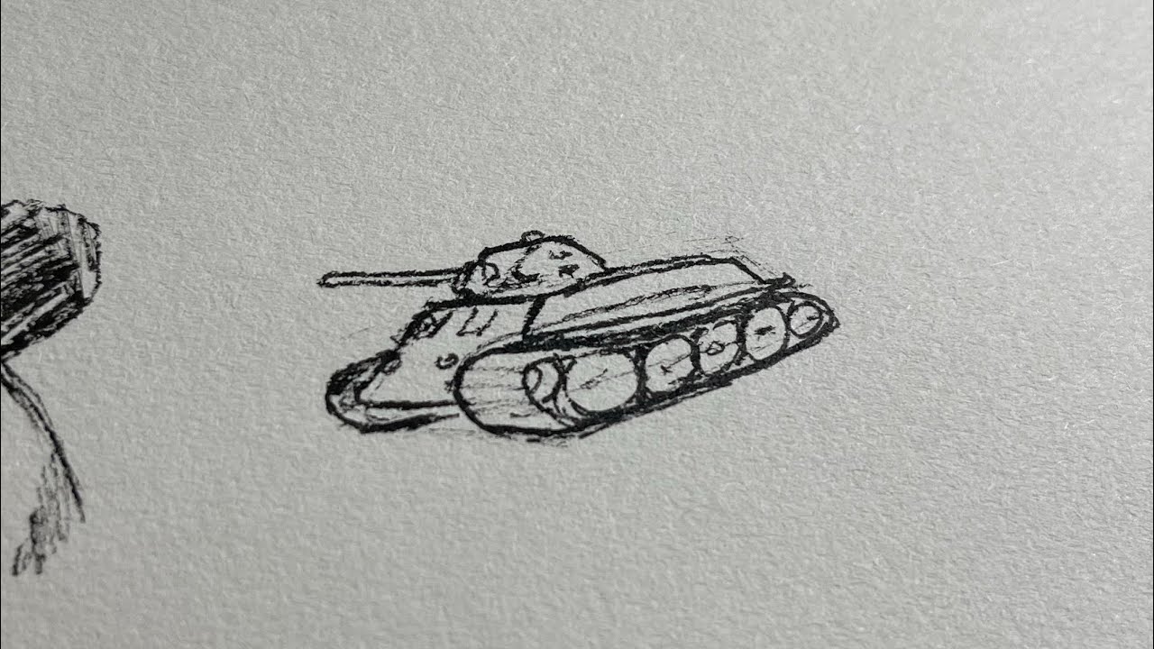 How to draw a Tank step by step in 3 minutes | Drawing Tank - YouTube