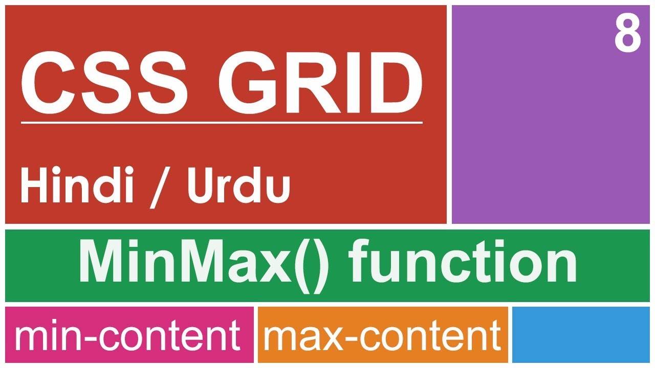 CSS Grid MinMax Function Tutorial In Hindi Urdu YouTube css-grid-minmax-function-tutorial-in-hindi-urdu-youtube