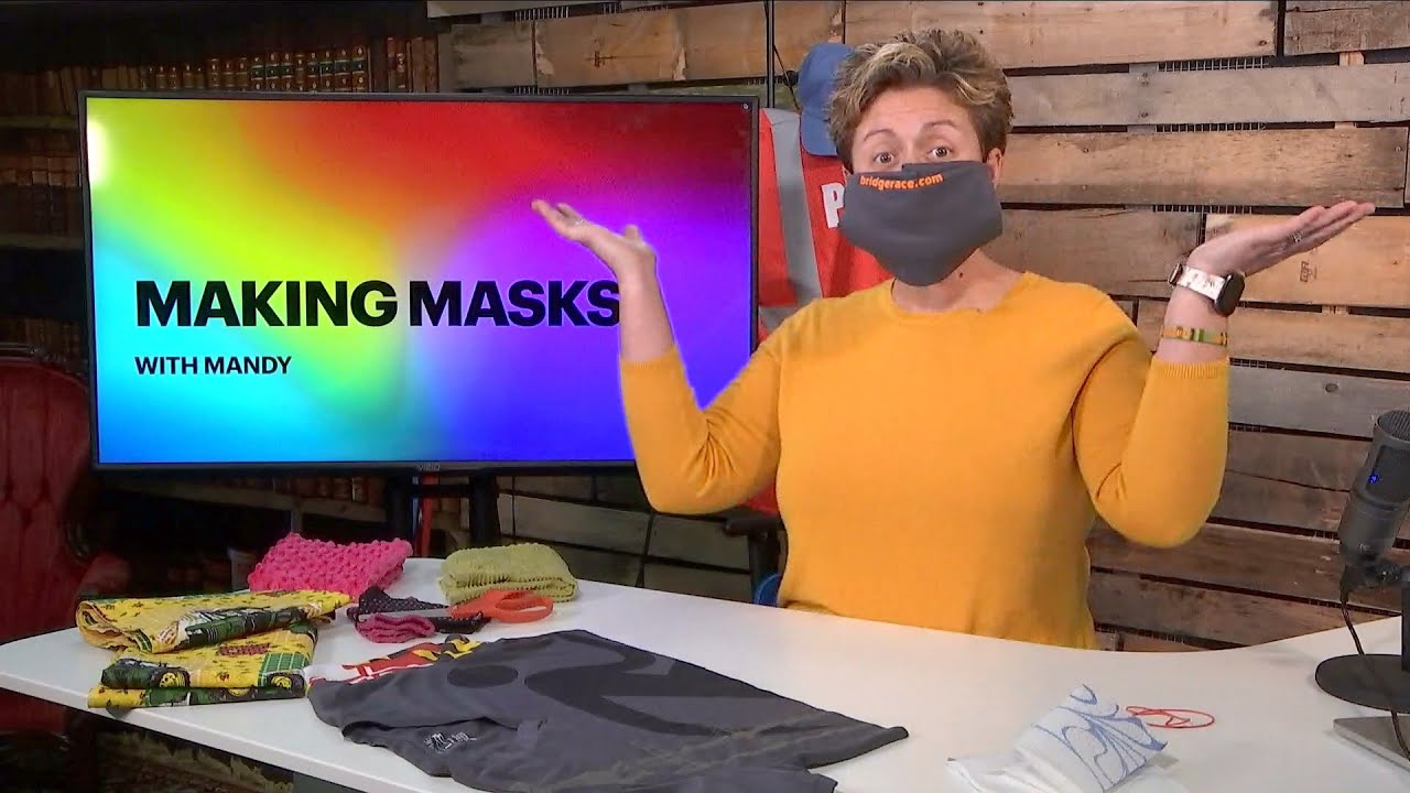 Making Homemade Masks With Mandy - YouTube