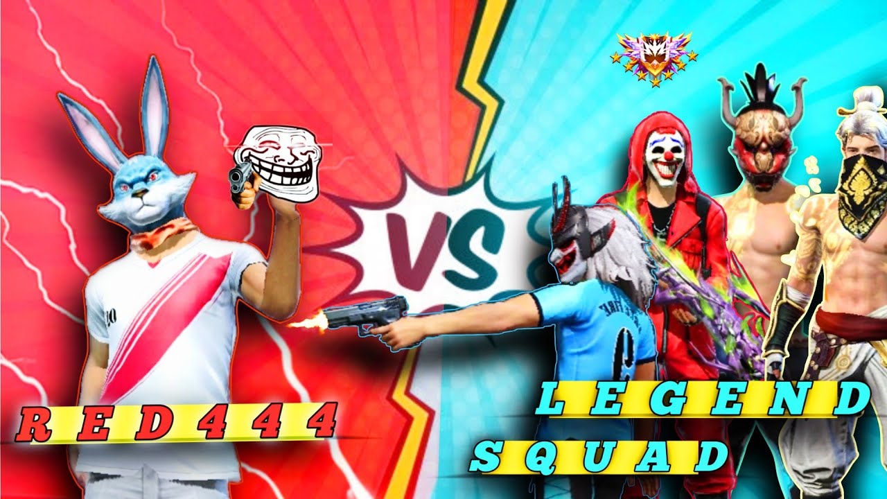 R E D 4 4 4 vs LEGEND SQUAD Hard Gameplay 😲 !! Go 5k 💥 ?? - YouTube