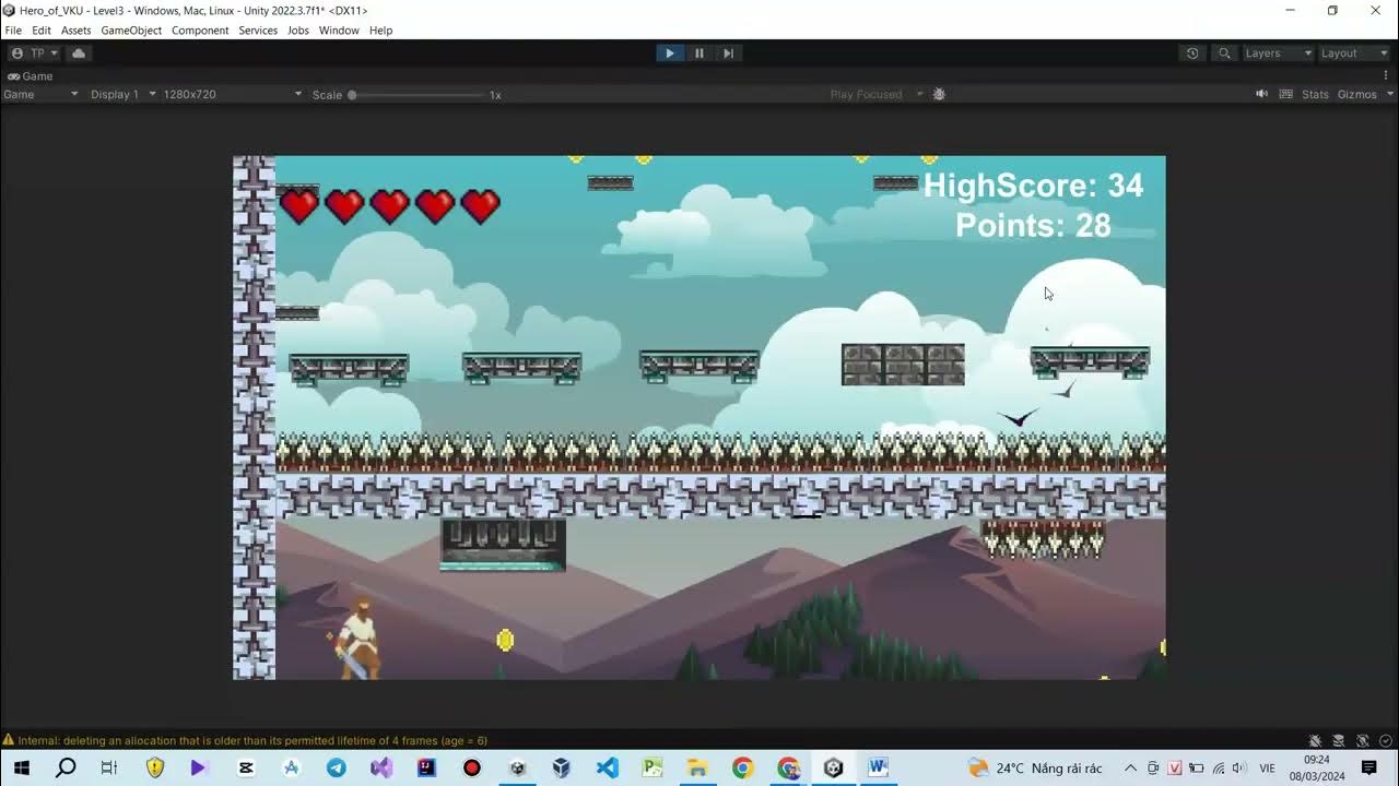ĐỒ ÁN LẬP TRÌNH GAME 2D UNITY C# SCRIPT - VKU OF HERO - YouTube