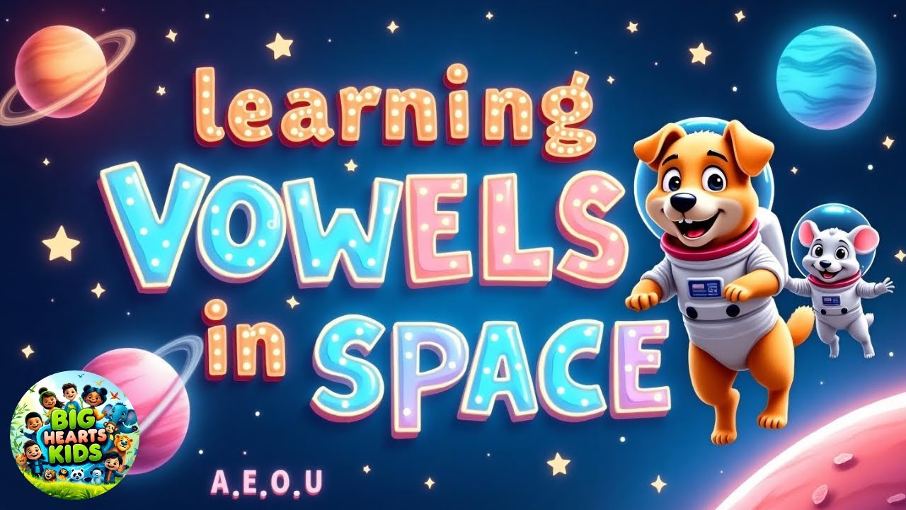 Learning Vowels with Max, Luna & Quackers 🚀 | Fun Kids Story in Space ...