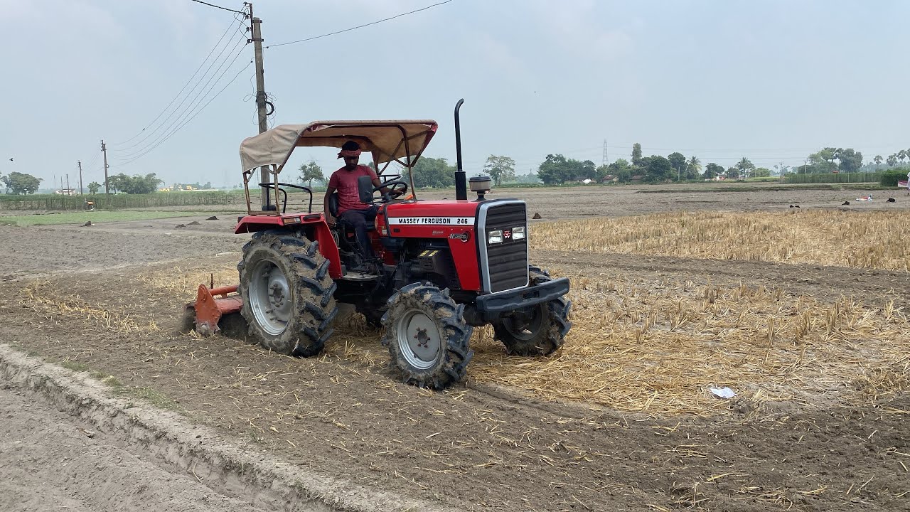 Massey Ferguson 246 Dynatrack 4WD Rotary Performance - YouTube