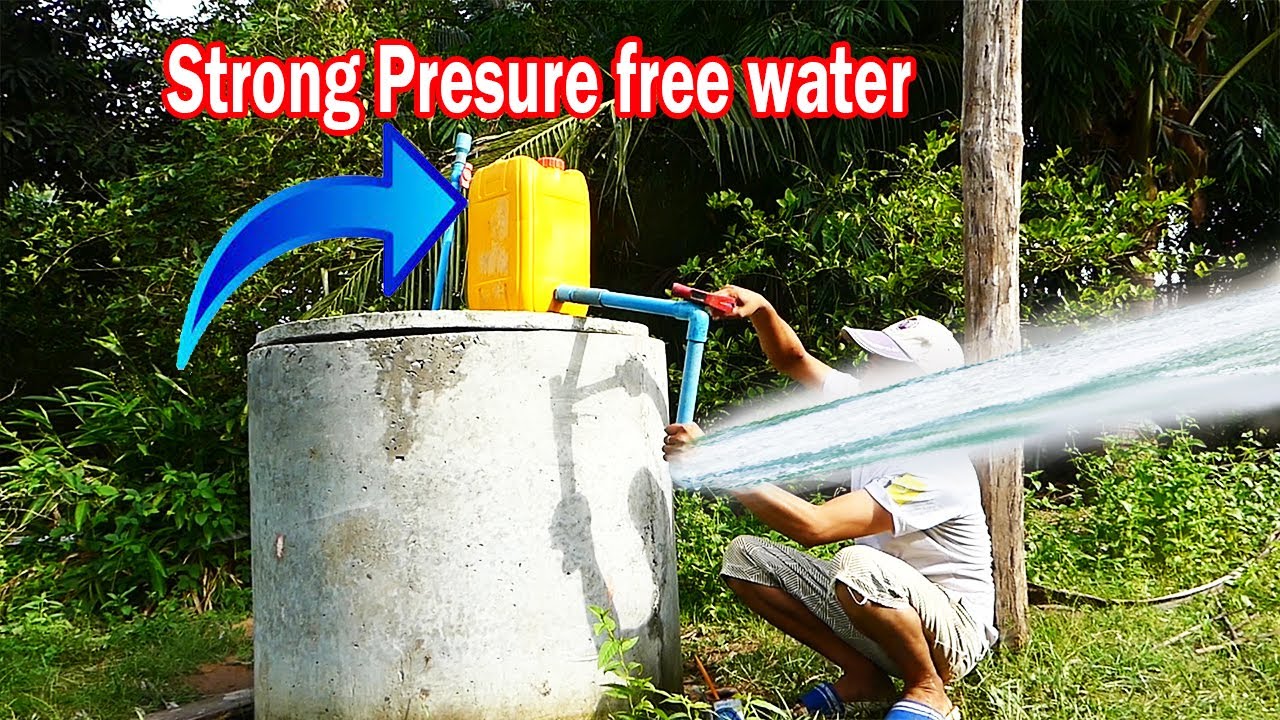 Deep well - How to make free Energy water push from Deep well -learn ...