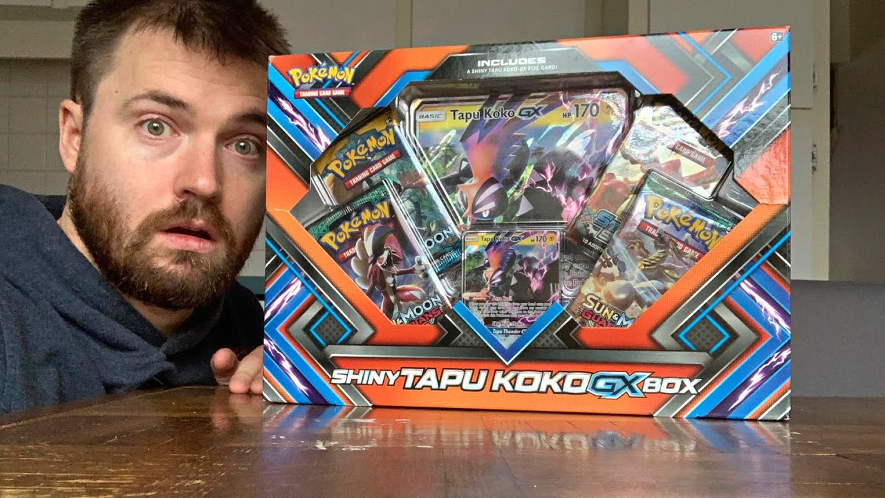 Searching for the Best GX Cards From a Shiny Tapu Koko GX Box! - YouTube