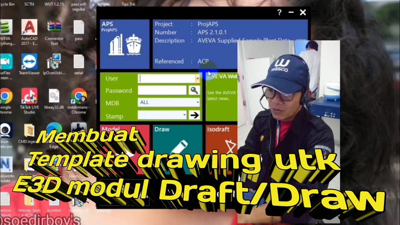Membuat gambar template di E3D Draft - YouTube