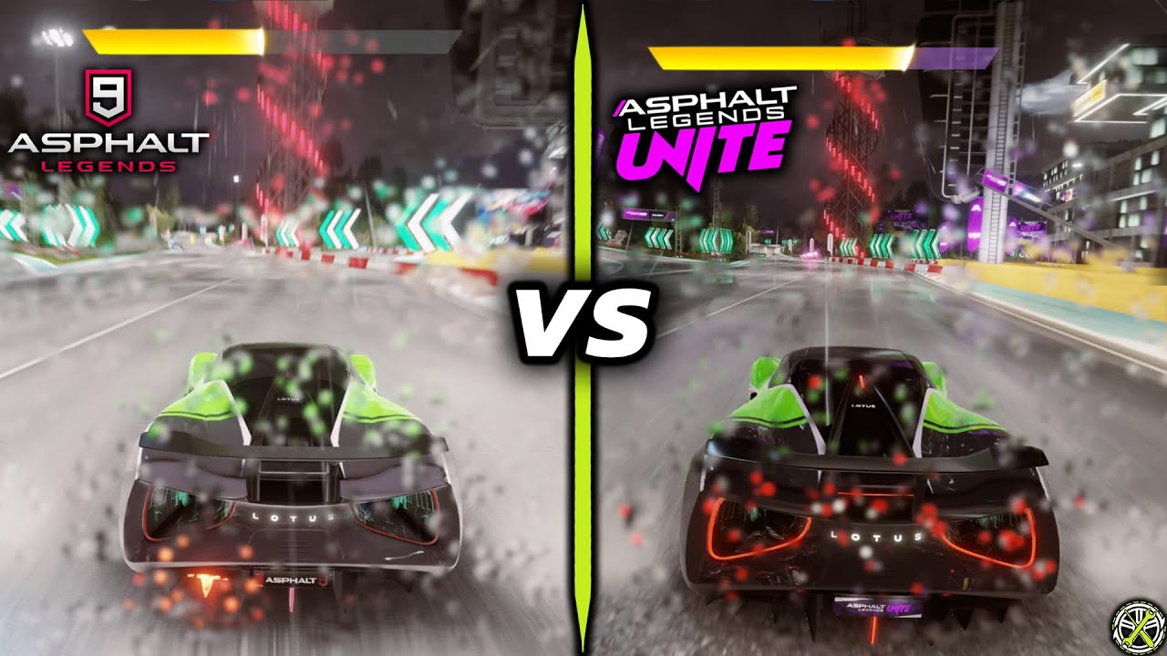 Asphalt 9 vs Asphalt Unite - Auckland Comparison - YouTube