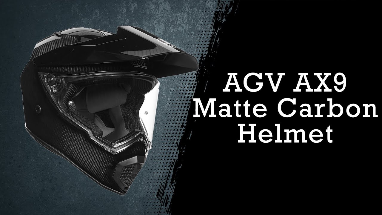 AGV AX9 Matte Carbon Helmet - YouTube