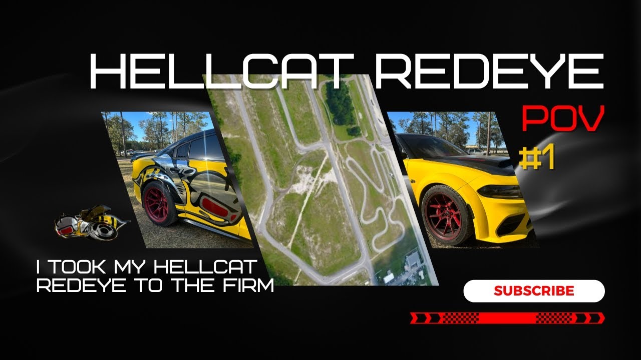 I Took My Hellcat Redeye To The Track (Run 1) - YouTube