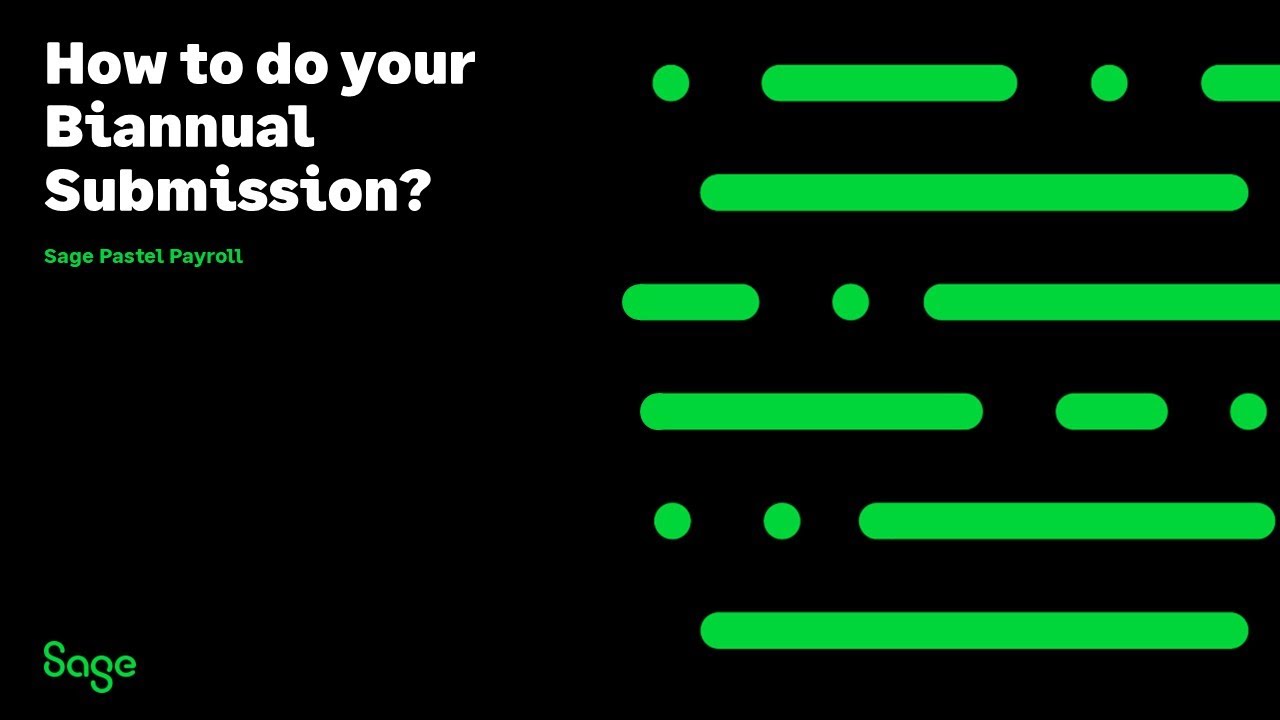 Sage Pastel Payroll (South Africa): How to do your Bi-Annual Submission ...