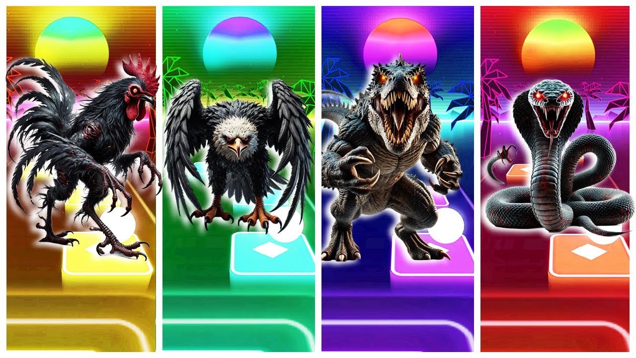 Zombie Rooster🐓 vs Zombie Eagle🦅 vs Zombie Dinosaure🦕 vs Zombie Snake🐍 ...