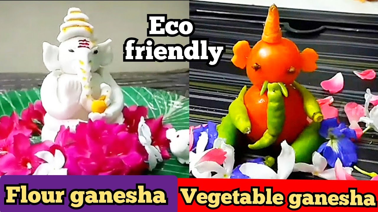eco friendly ganesha | eco friendly ganapati making at home ...