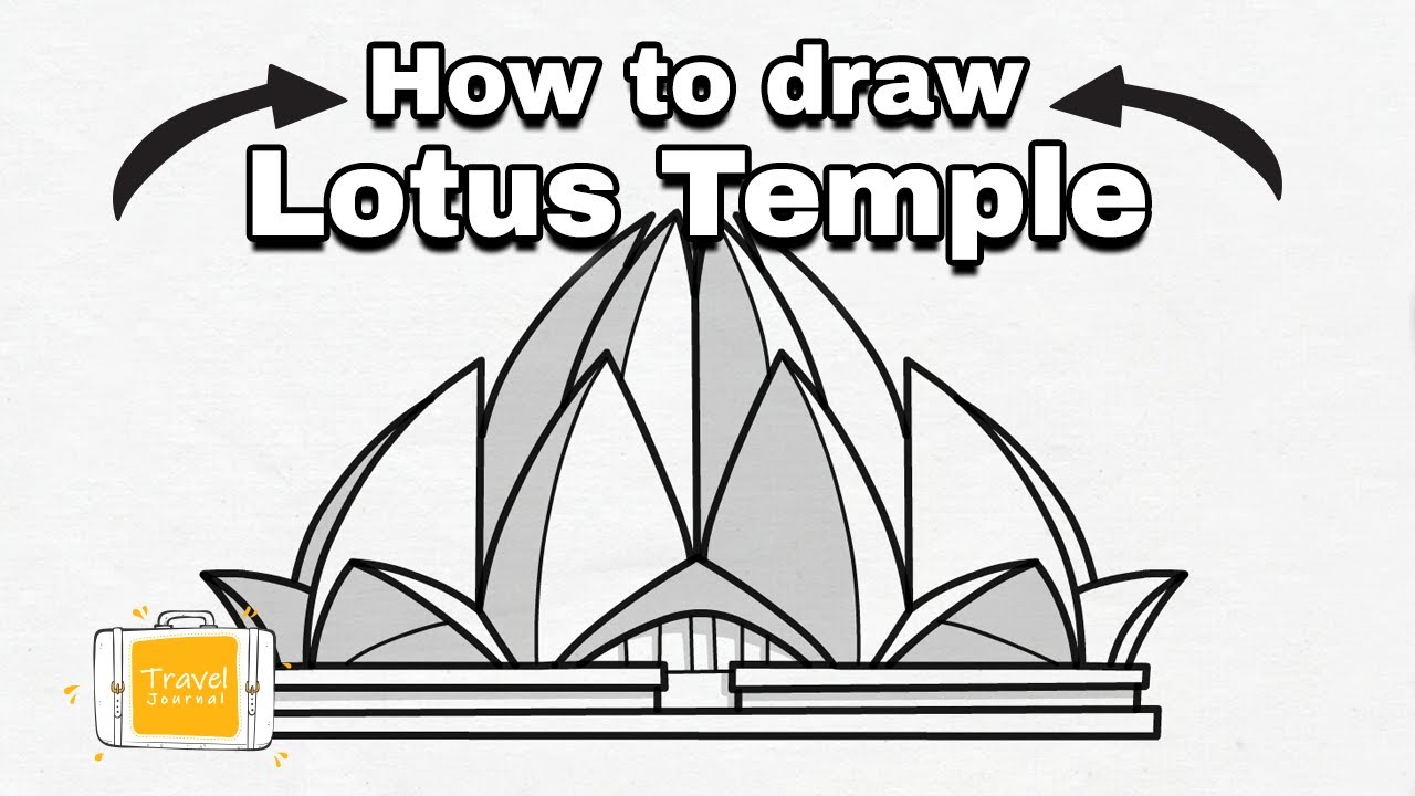 How To Draw LOTUS TEMPLE Step By Step YouTube how-to-draw-lotus-temple-step-by-step-youtube