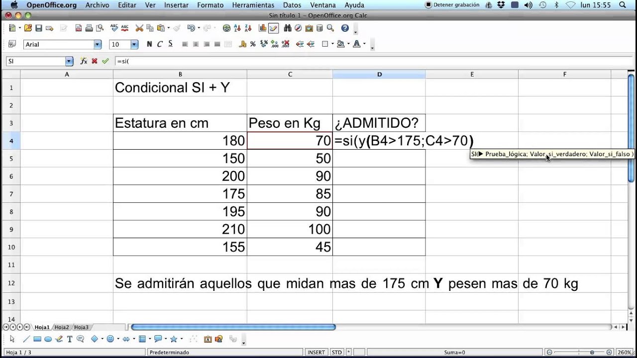 Curso Excel #15 COndicional SI con Y - YouTube