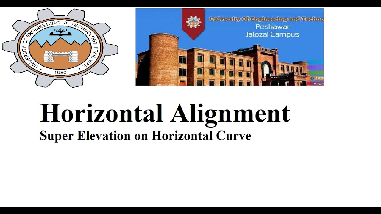 Lecture 05 Part 01 Horizontal Alignment, Super Elevation on Highways ...