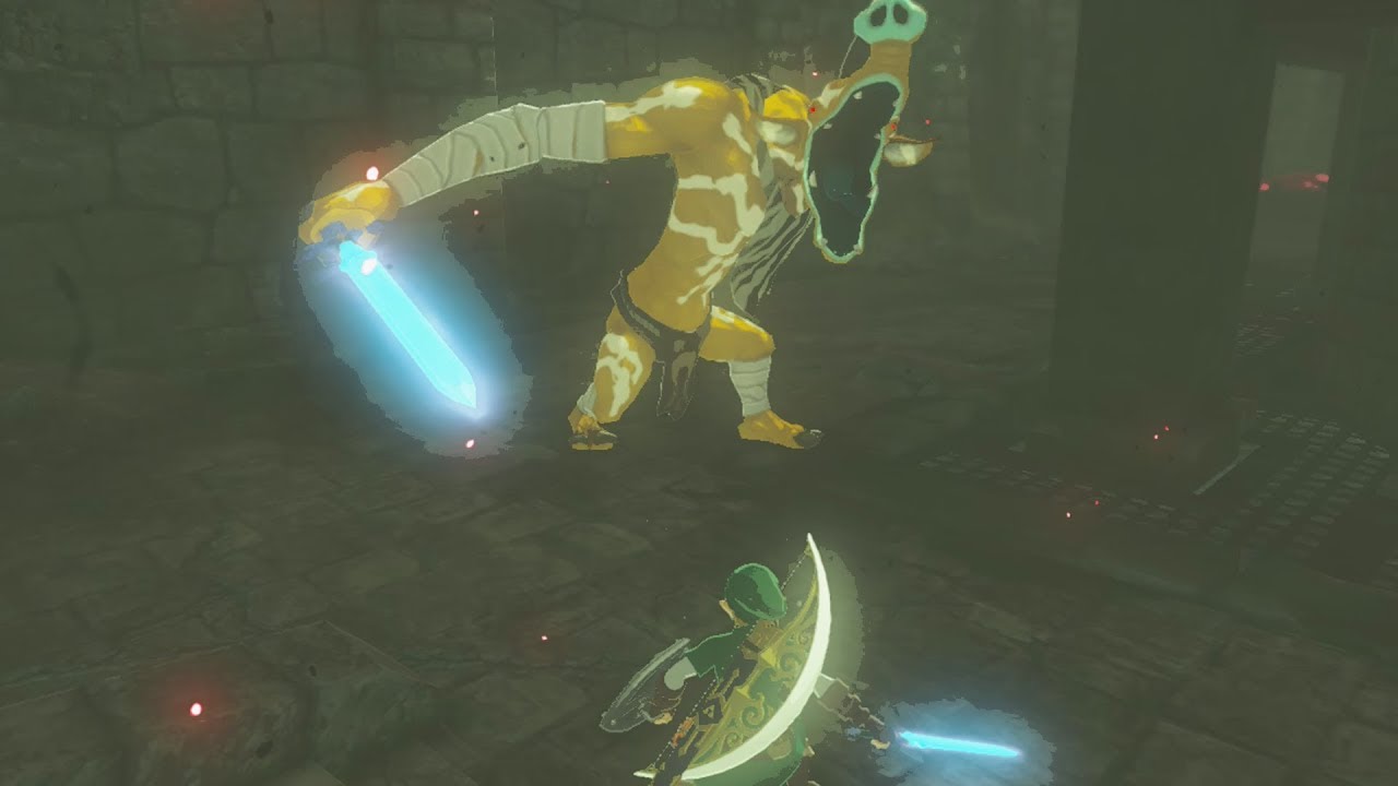 Gold Moblin Picks up The Fully Powered Master Sword - Zelda Breath of ...