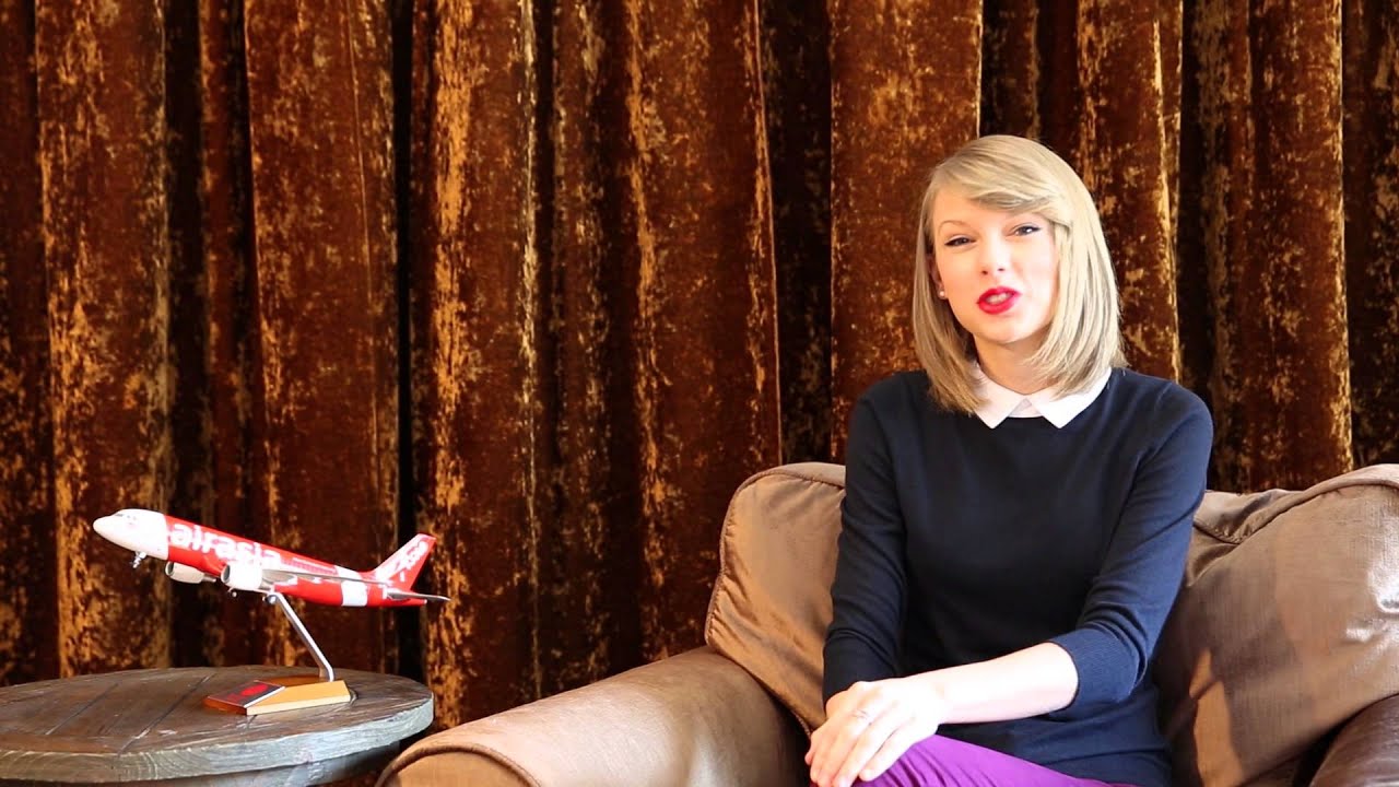Special Message from Taylor Swift to AirAsia fans - YouTube