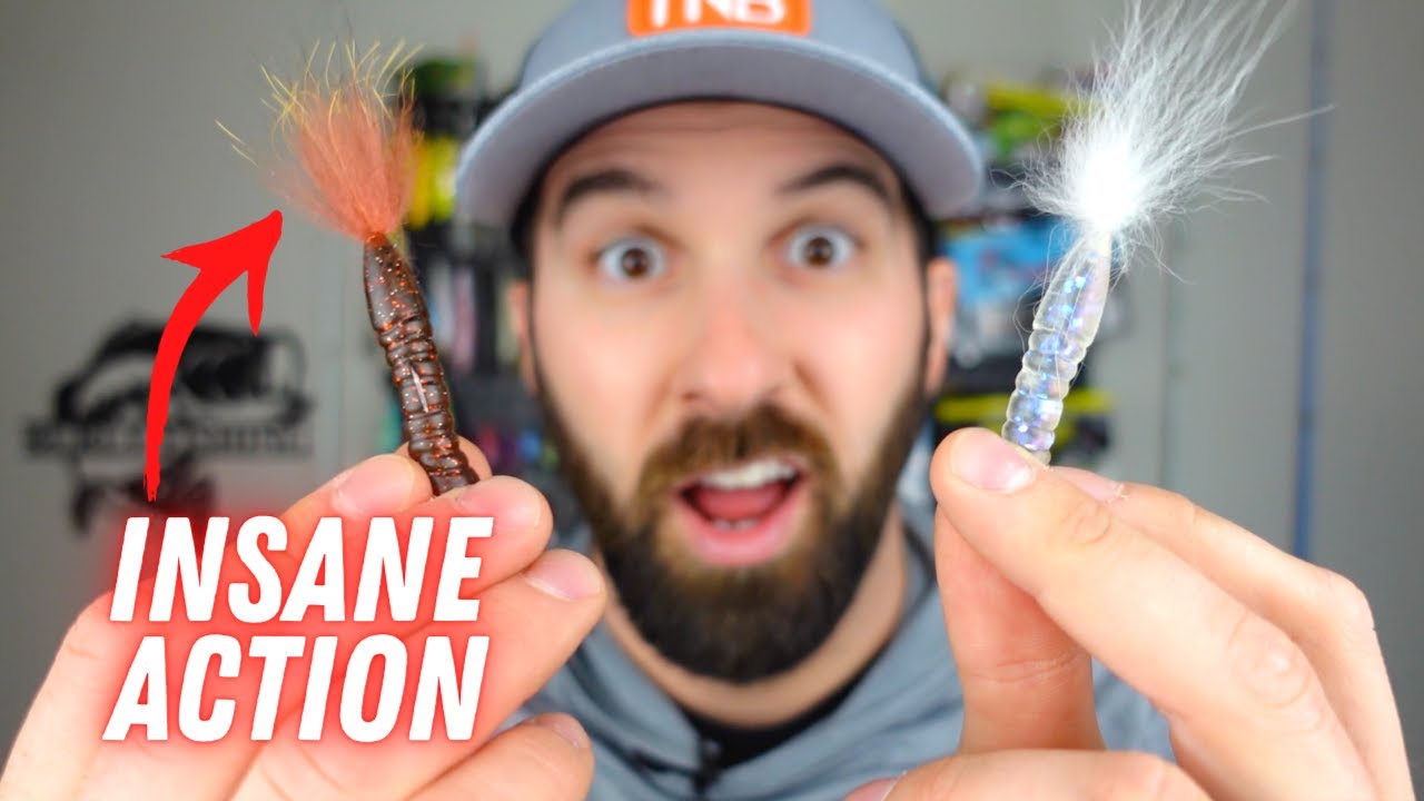 The NEW Rabid Baits Fox Tail Ned Rig Has INSANE ACTION - YouTube