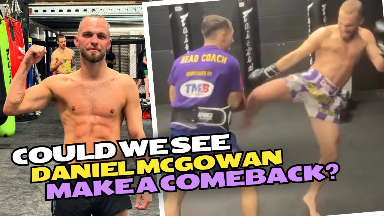 Muaythai Champion Daniel McGowan padwork with Lewis Taylor at Minotaurs ...