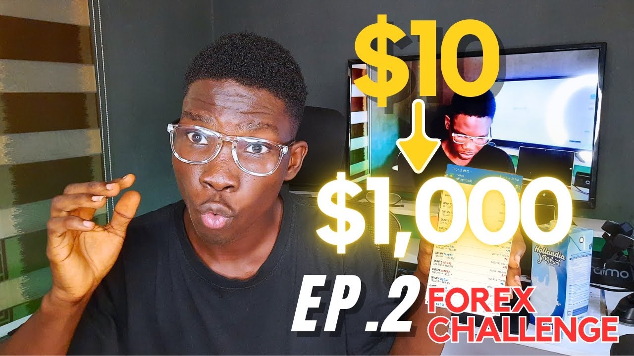 Growing $10 - $1000 FOREX CHALLENGE Ep.2| LIVE TRADING!! - YouTube