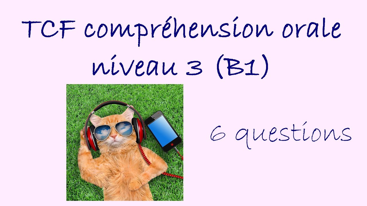 TCF listening skills mini-test (level B1) - YouTube