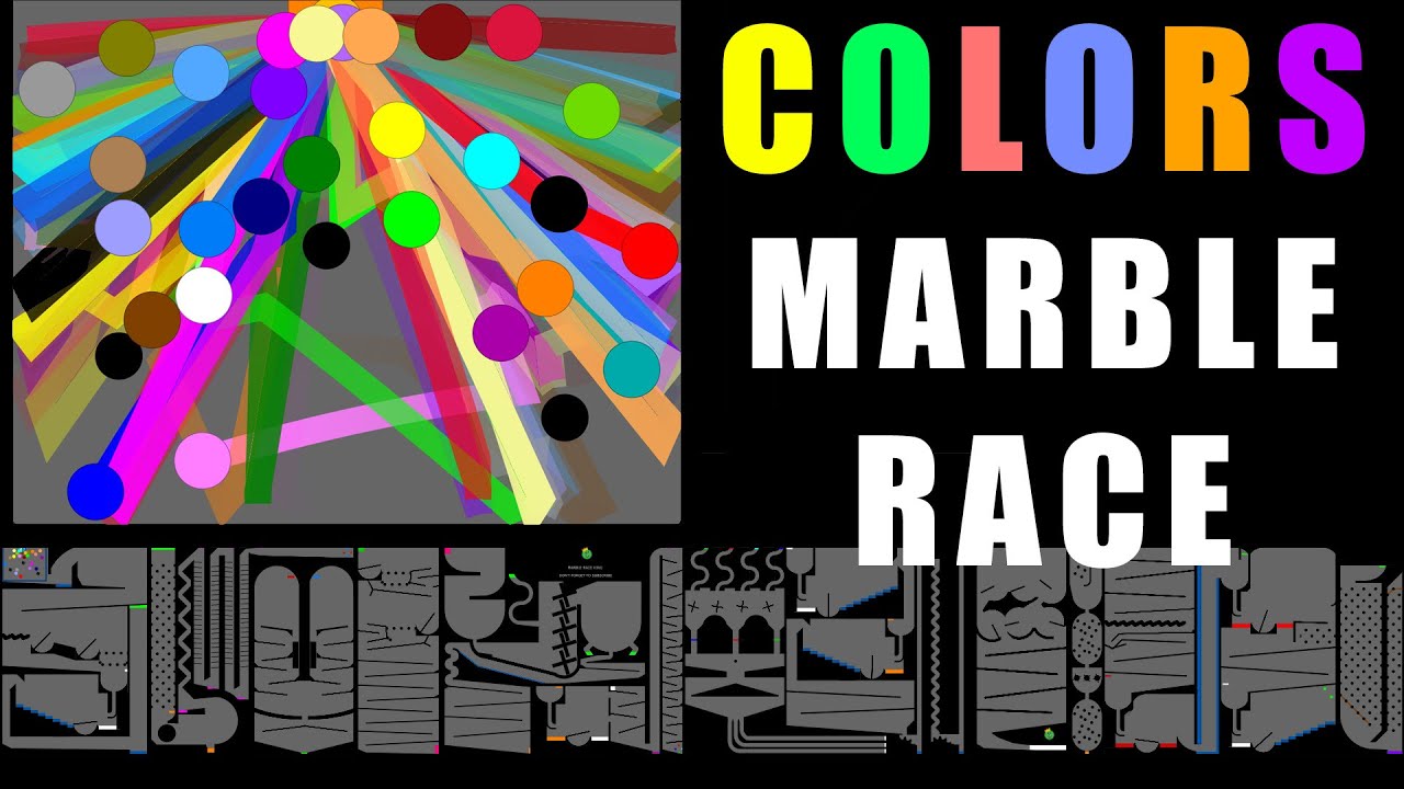 Amazing Colors Marble Race 7 in Algodoo \ Marble Race King - YouTube