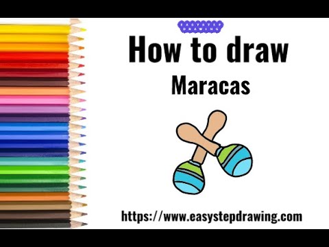 How to draw Maracas | easystepdrawing - YouTube