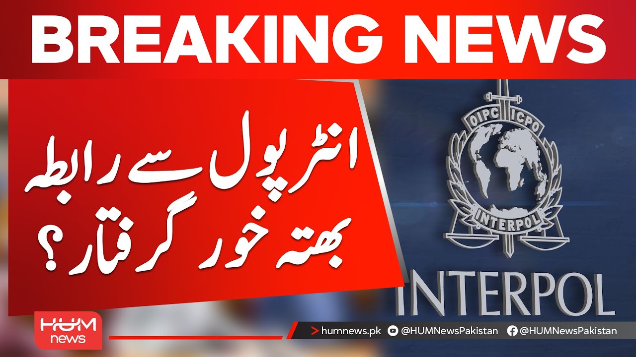 Pakistan Contacts Interpol for Extortion Leader | Hum News | Pakistan ...