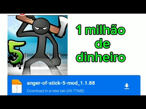 tutorial de como baixar hack para (anger of stick - dinheiro infinito) - YouTube