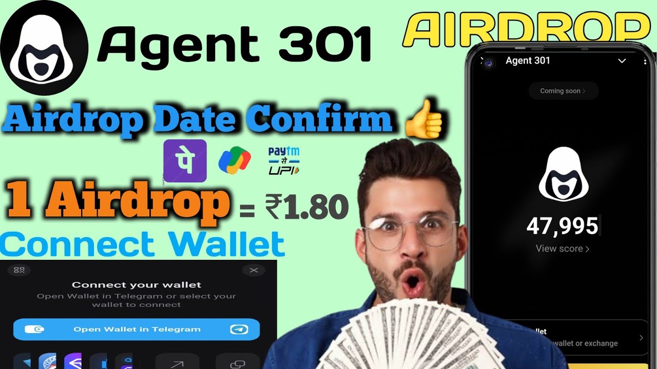 Agent 301 Airdrop Listing Date । Agent 301 Airdrop Withdrawal - YouTube