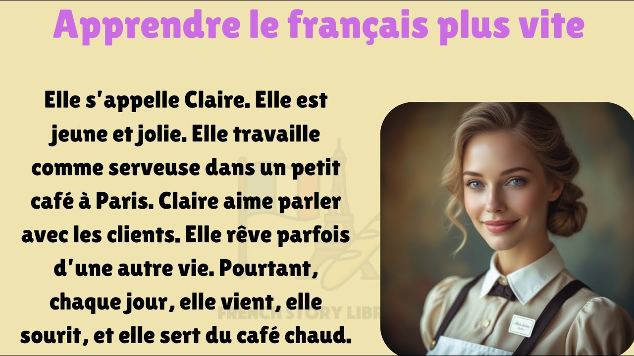 Easy French Story: A Coffee Shop Romance in Paris - YouTube