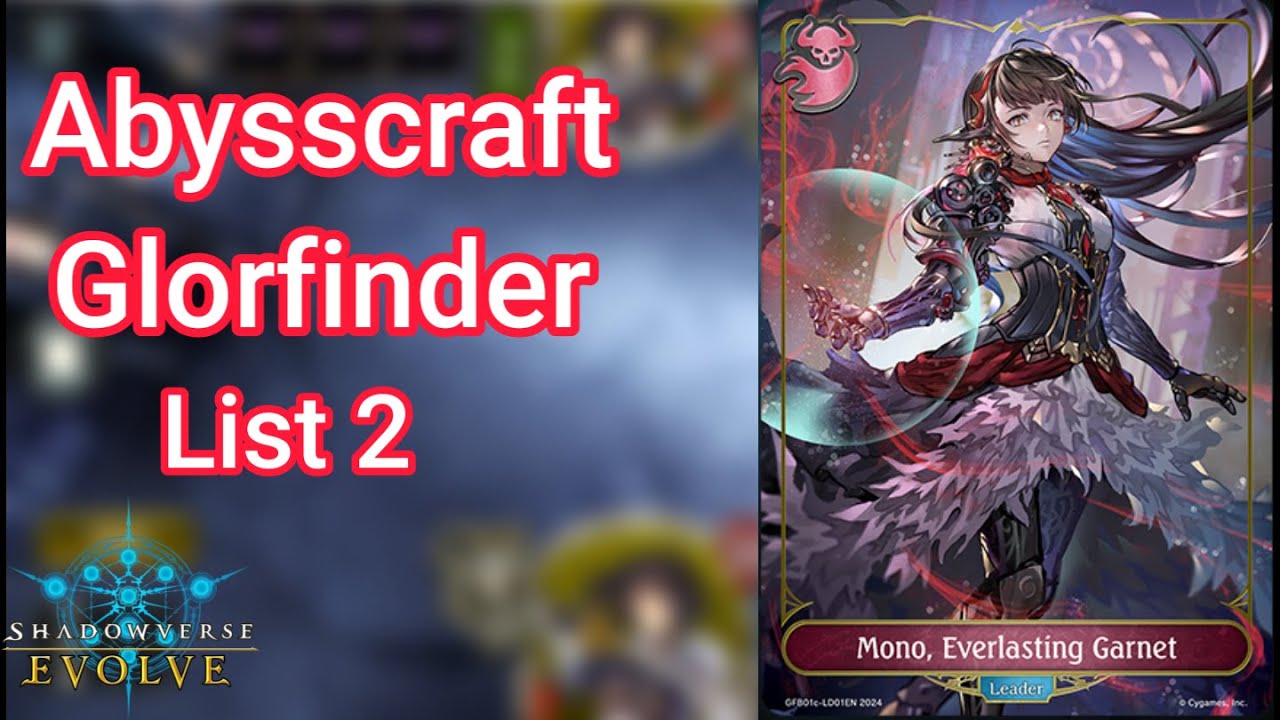 Shadowverse Evolve: Gloryfinder Abyss Breakdown 2! - YouTube