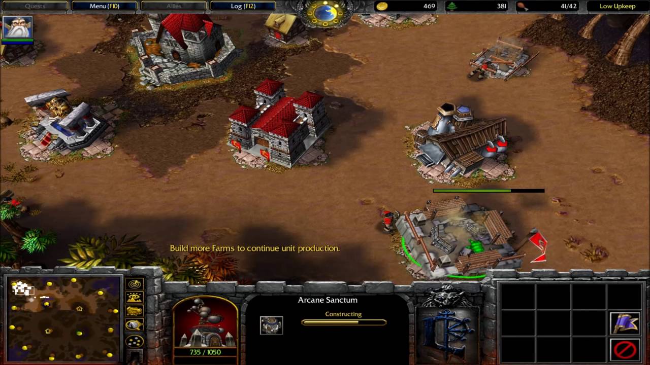 Warcraft III Scorched Basin Humans vs Orcs - YouTube