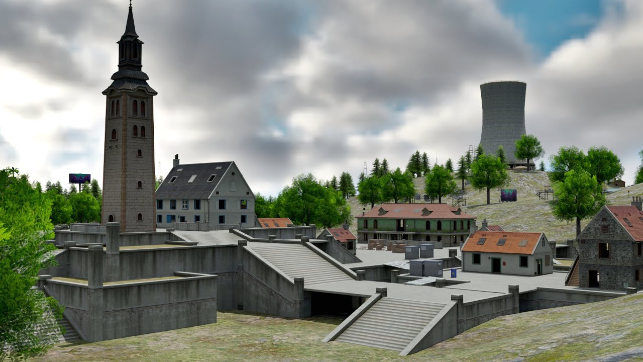 Free Fire Full Bermuda Map 3D Animation - YouTube